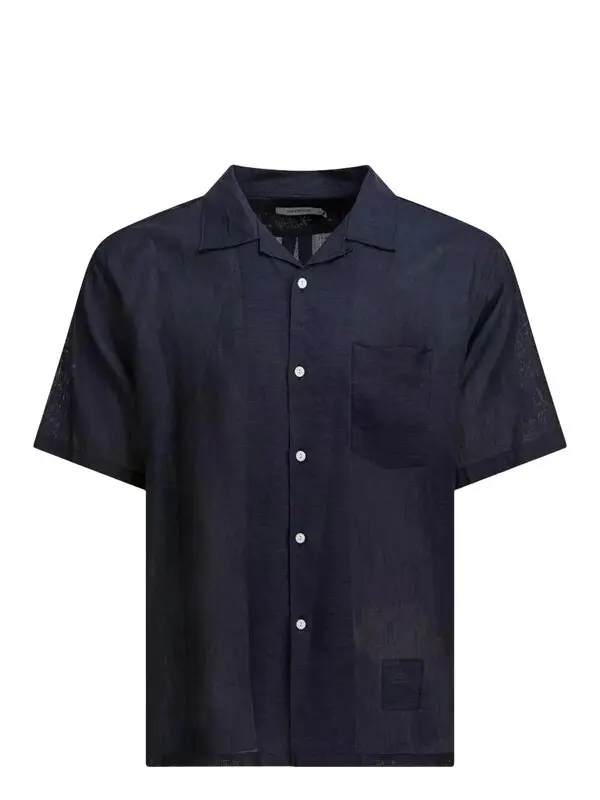 NONNATIVE Revere-collar Pocket Shirt - Blue