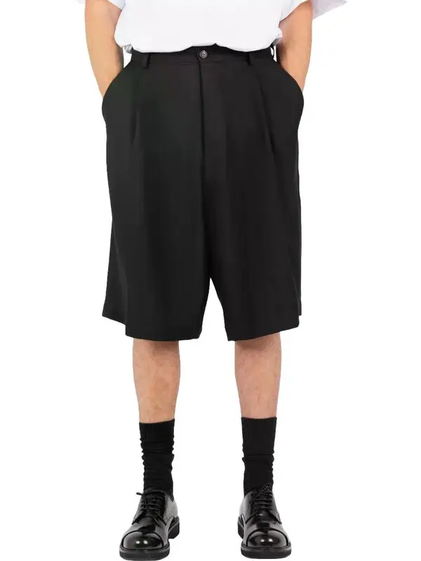 SOCIETE ANONYME Pleated Tailored Shorts - Black
