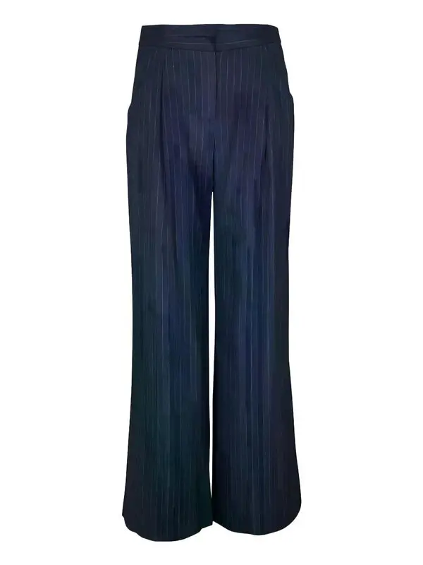 Veronica Beard Rimini Pinstripe Tailored Trousers - Blue