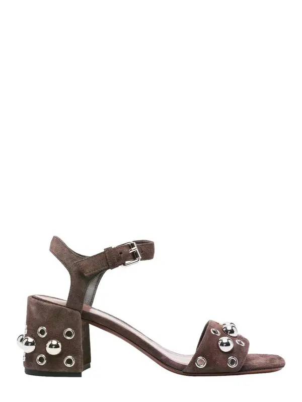 Valentino Garavani 65mm Nellcôte Leather Sandals - Brown