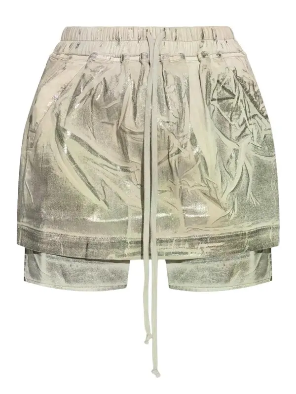 Rick Owens Metallic-effect Layered Skirt - Neutrals