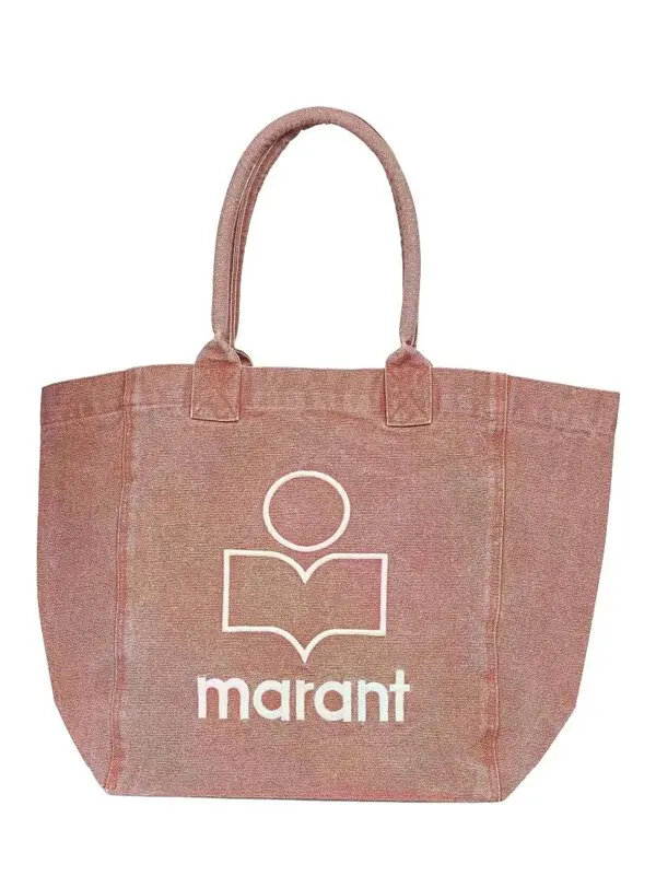 Isabel Marant Embroidered Logo Tote Bag - Brown
