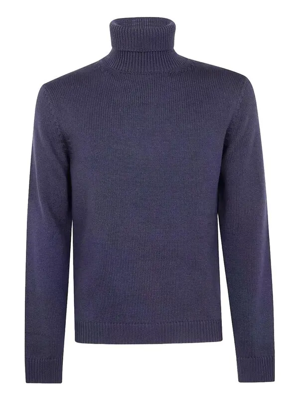 NUUR Roll-neck Sweater - Blue