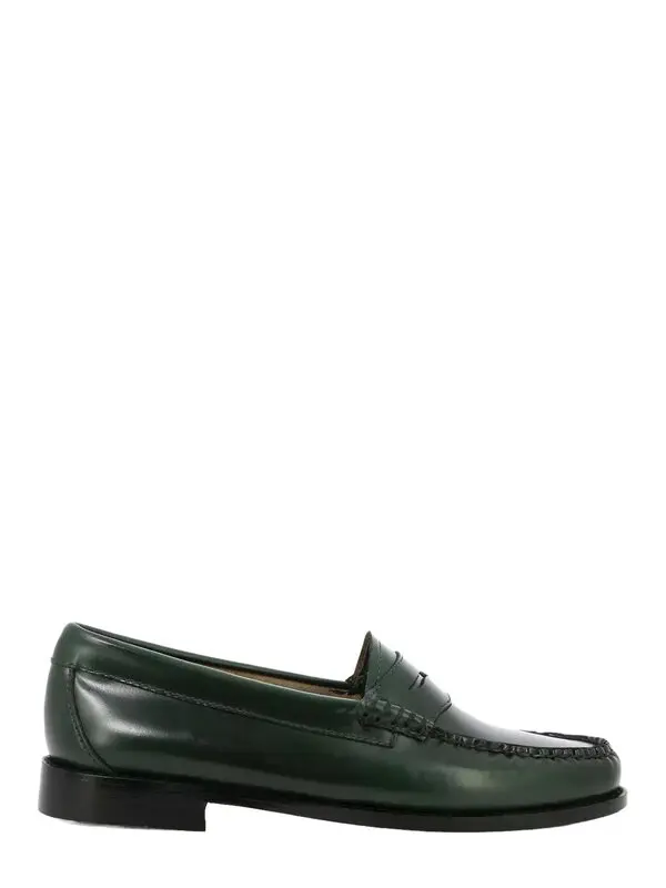 G.H.BASS Weejuns Penny Leather Loafers - Green
