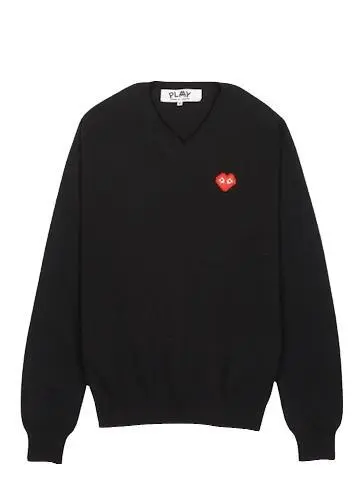 Comme Des Garçons X Invader Knit Pullover - Black