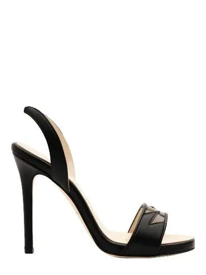 TIANNIA BARNES Giselle Open-toe Slingback High Heels - Black