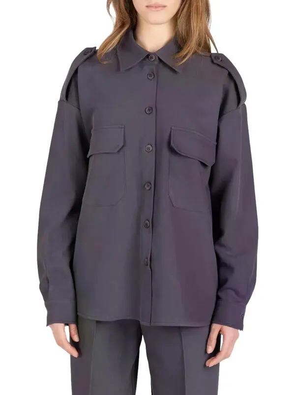 SOCIETE ANONYME Cargo Pockets Shirt - Purple