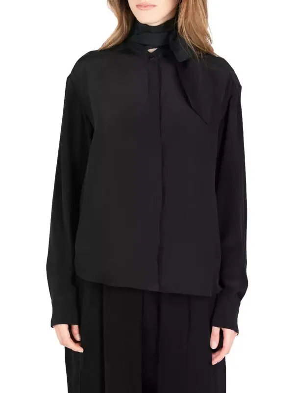 SOCIETE ANONYME Tie-neck Shirt - Black