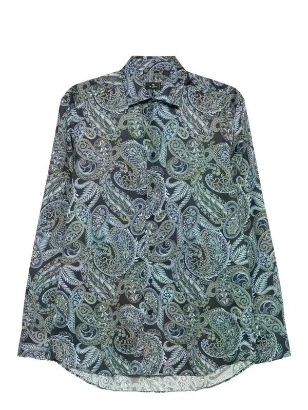 Etro Paisley-print Shirt - Blue