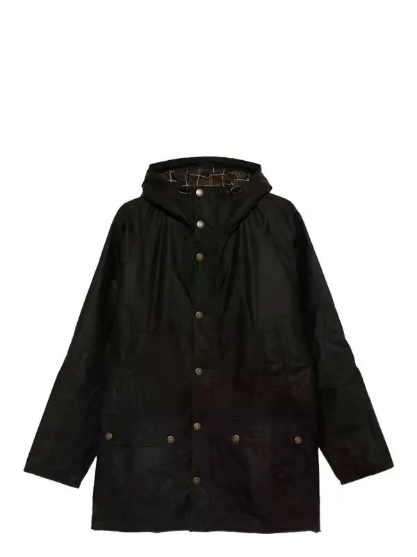 Barbour Hooded Snap-fit Coat - Green