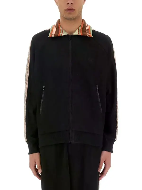 SASQUATCHFABRIX Striped-panel Jacket - Black