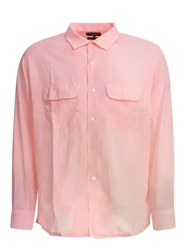 BEAMS Double-pocket Cotton Shirt - Pink