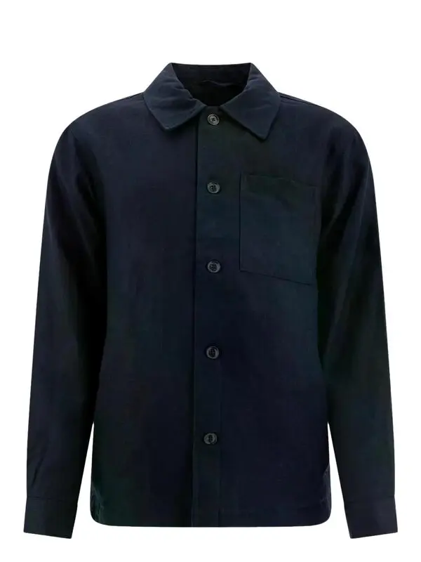 Nn07 Linen Shirt - Blue