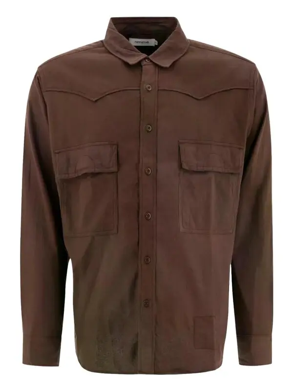 NONNATIVE Double-pocket Western Shirt - Brown