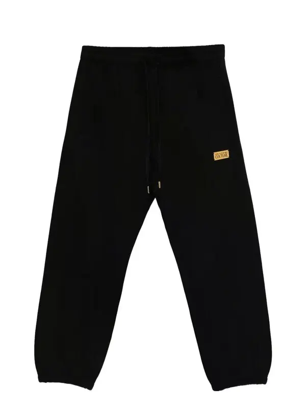 Versace Logo-plaque Sweatpants - Black
