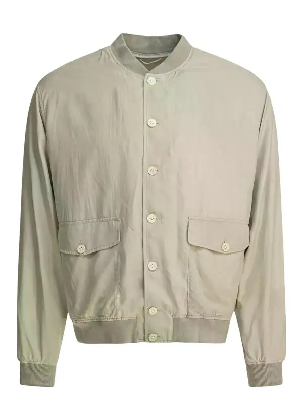 KAPTAIN SUNSHINE Button-fastening Bomber Jacket - Neutrals