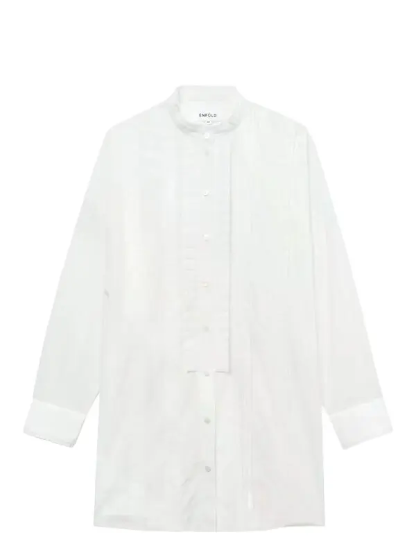 ENFOLD Ruffled-details Shirt - White