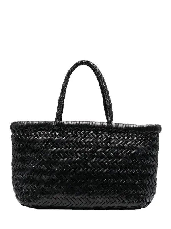 Dragon Diffusion Tote Bag With Interwoven Design - Black
