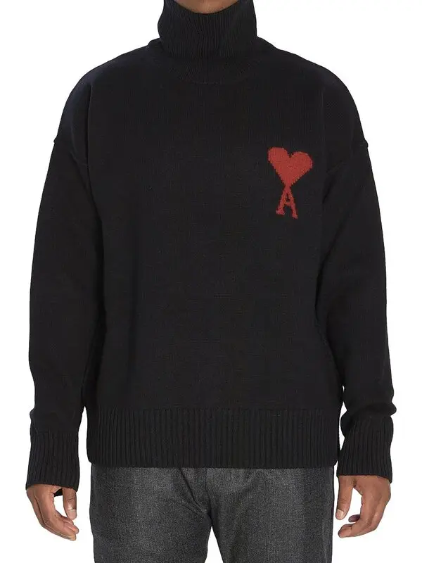 Ami De Coeur Turtleneck Sweater - Black