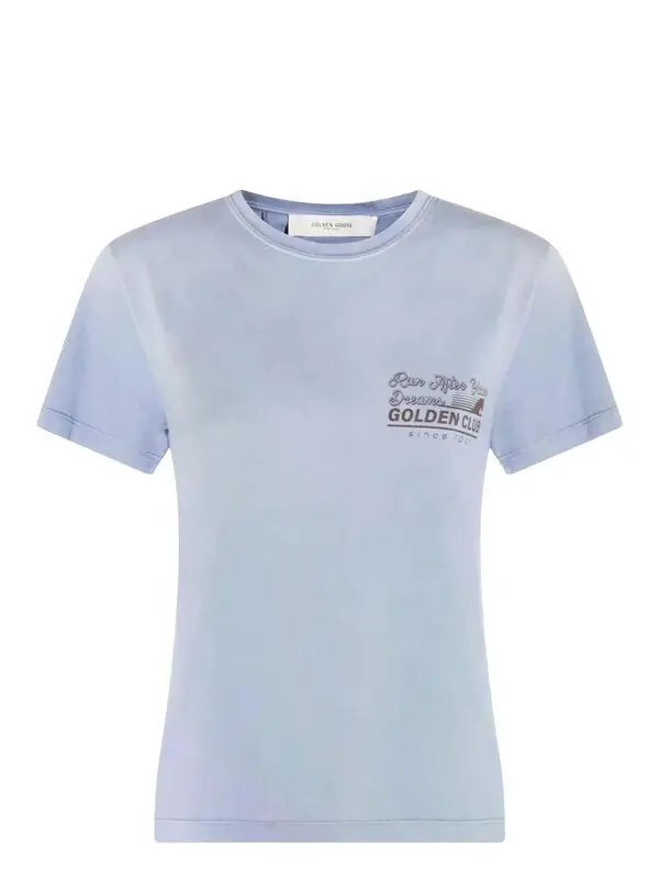 GOLDEN GOOSE Graphic-print T-shirt - Blue