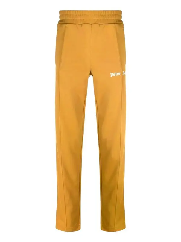Palm Angels Logo-print Track Pants - Yellow