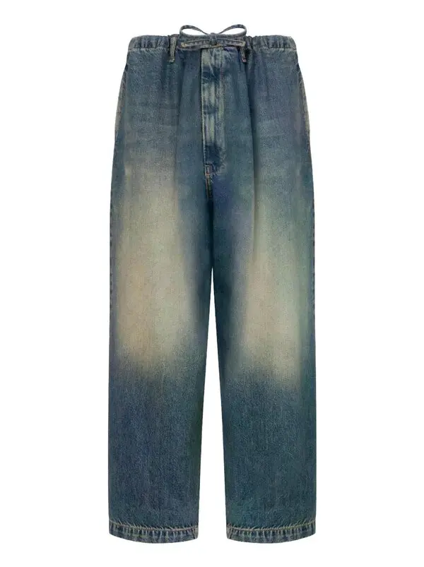 Moschino Drawstring-waist Jeans - Blue