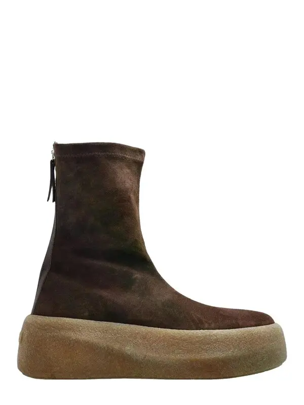 VIC MATIE Zip-detail Platform Boots - Brown