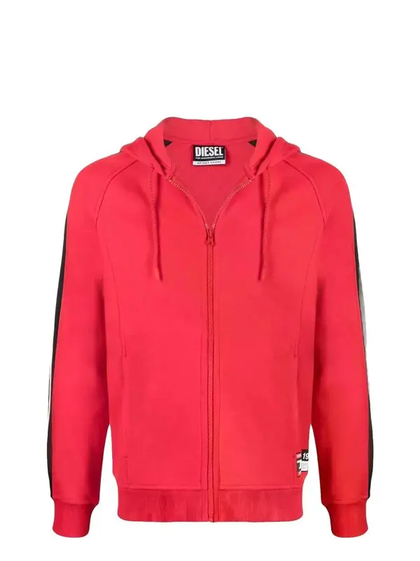 DIESEL® Side Logo-print Hoodie - Red