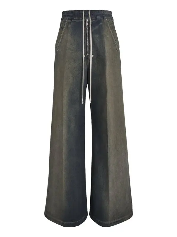 Rick Owens Cotton Bela Wide-leg Trousers - Brown