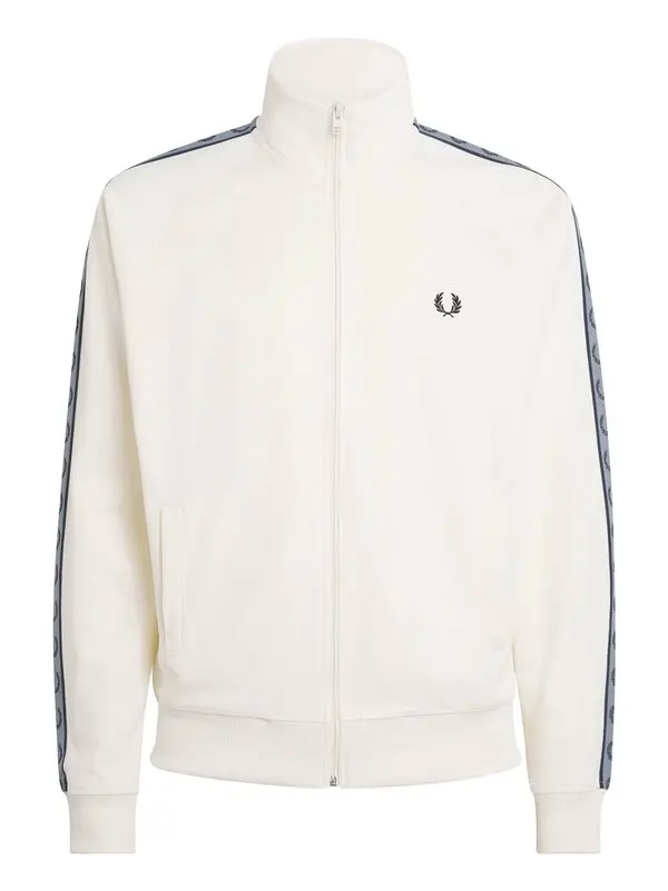 Fred Perry Contrast-tape Jacket - Ivory