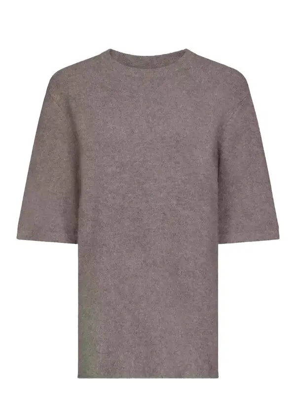 Loulou De Saison Short-sleeve Crewneck Sweater - Brown