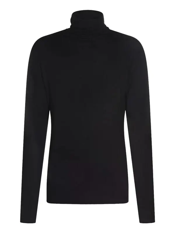 THOM KROM High-neck Long-sleeve Sweater - Black