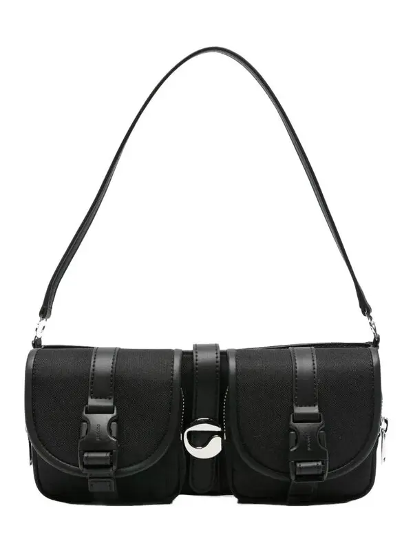 Coperni Cargo Logo-buckle Shoulder Bag - Black