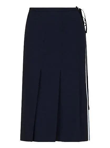 Marni Wrap-front Wool Midi Skirt - 00b99