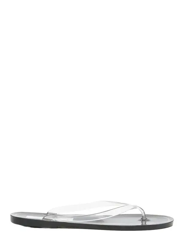 Christopher Esber Clear Thong Flip Flops - White