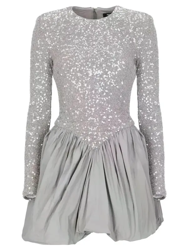 Remain Birger Christensen Sequin-embellished Mini Dress - Grey