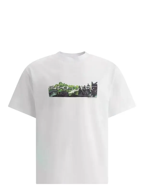 RAYON VERT Landscape-print T-shirt - White