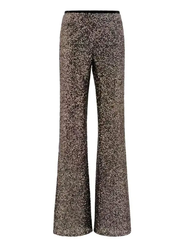 F.IT Sequin Flared Trousers - Black