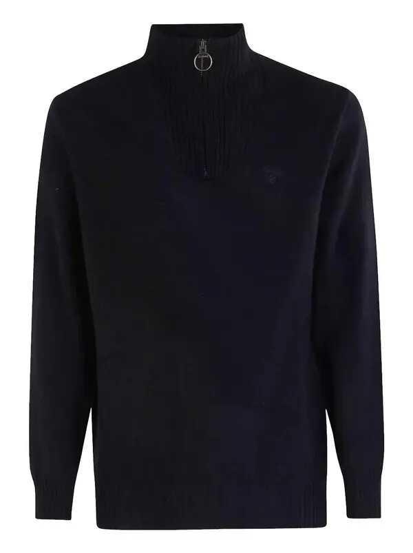 Barbour Embroidered-logo Sweater - Blue