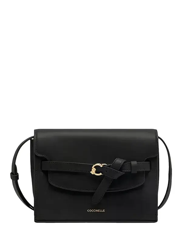 COCCINELLE Knot-detail Leather Shoulder Bag - Black