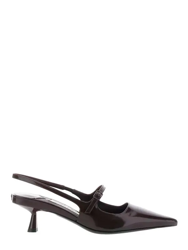 JIMMY CHOO 45mm Didi Slingback Pointed-toe Pumps - Brown