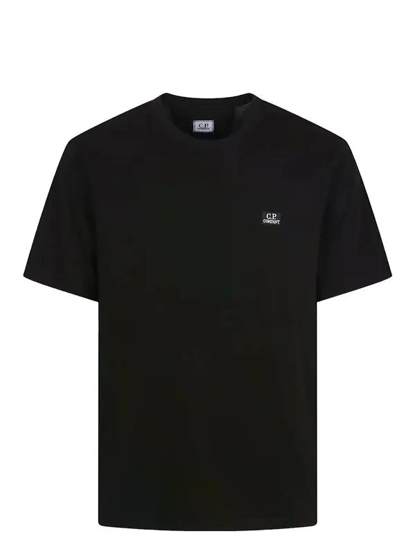 C.P. COMPANY Logo-patch T-shirt - Black