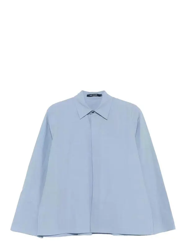 Sofie D'hoore Breton Bell-sleeve Button-up Shirt - Blue