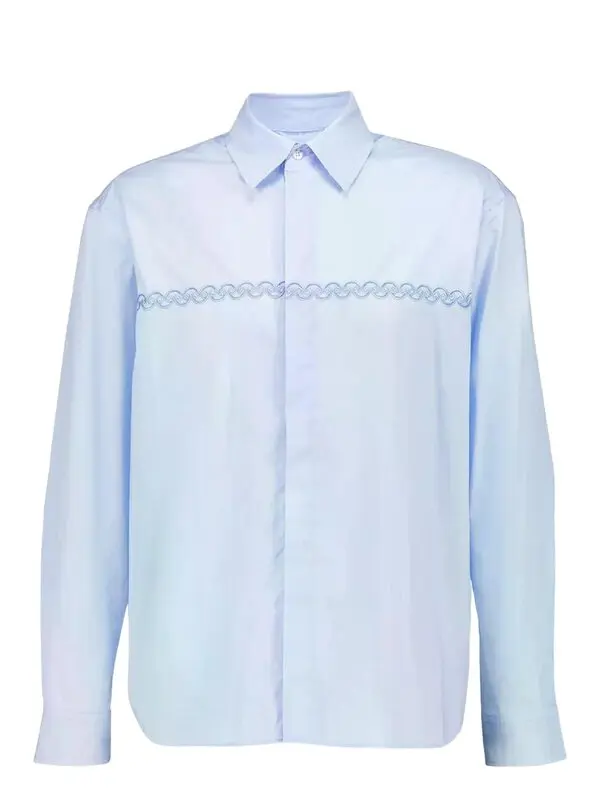 Commas Embroidered-detail Shirt - Blue