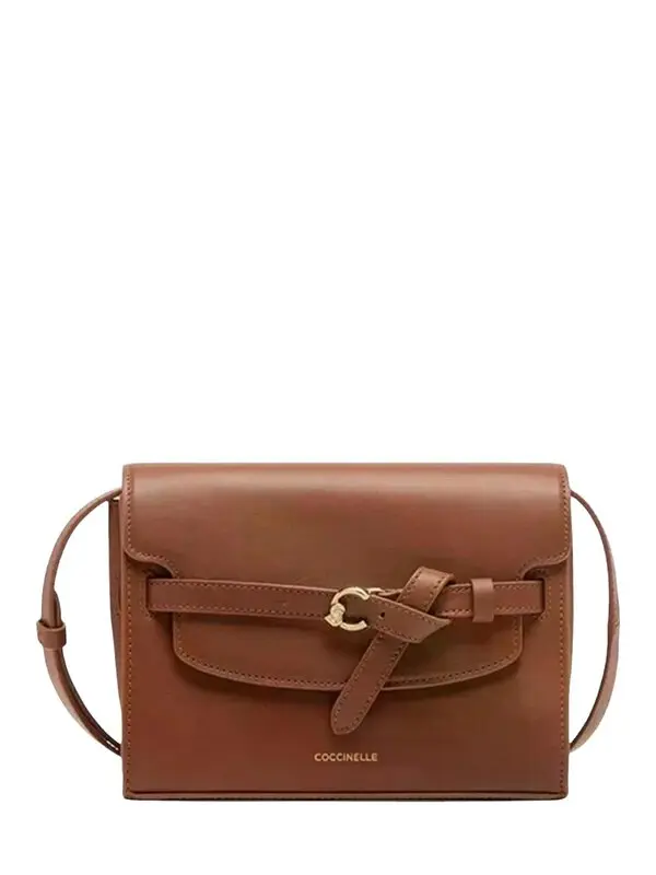 COCCINELLE Leather Belt-buckle Shoulder Bag - Brown