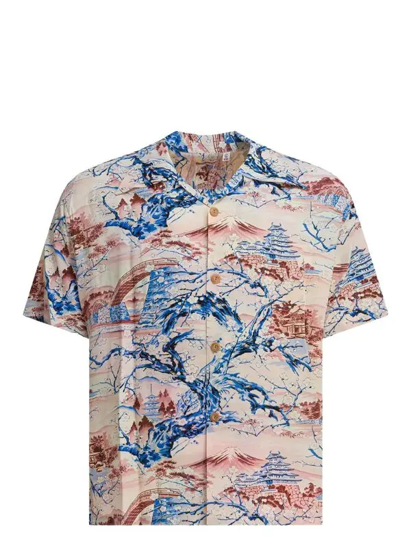 SUN SURF Japan-scenery Shirt - Blue