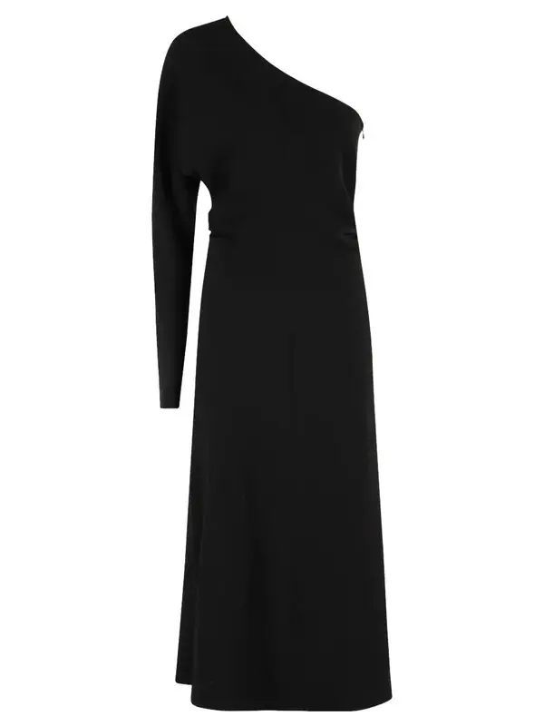 Federica Tosi One-shoulder Maxi Dress - Black