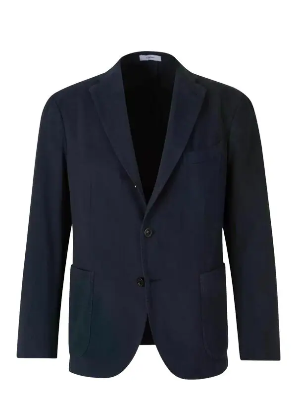Boglioli Notched-lapel Single-breasted Blazer - Blue