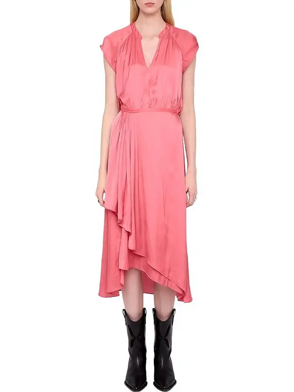 Zadig&Voltaire Randall Satin Dress - Tea Rose