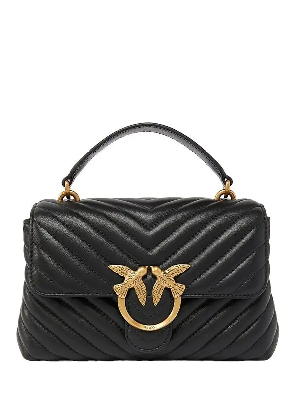 Pinko Love Lady Puff Mini Bag - Black-antique Gold
